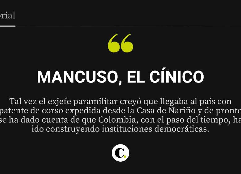 Mancuso, el cínico