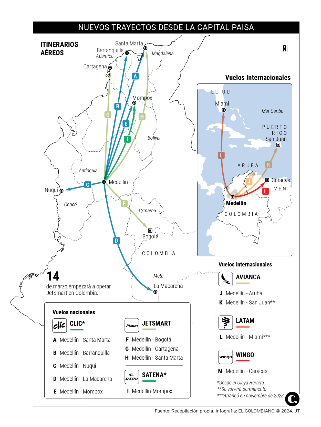 Viene Semana Santa y estas son las nuevas rutas para Medellín de ...