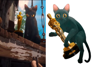 ¿Qué hizo el gato de Flow con el Óscar? El director hizo un video para ...