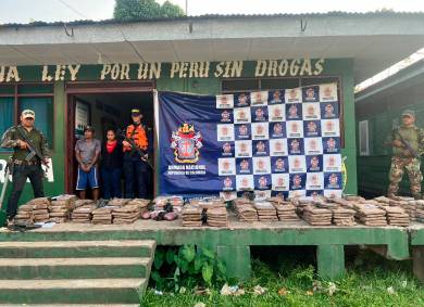 Con drones colombianos ubicaron una bodega de droga en territorio peruano