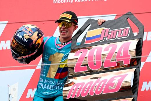 David Alonso sigue los pasos de dos grandes: Valentino Rossi y Marc Márquez