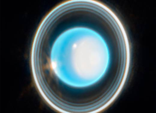 El James Webb reveló una nueva imagen del planeta Urano