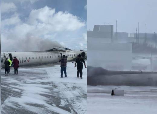 Video: este es el momento exacto en el que se estrelló avión de Delta ...