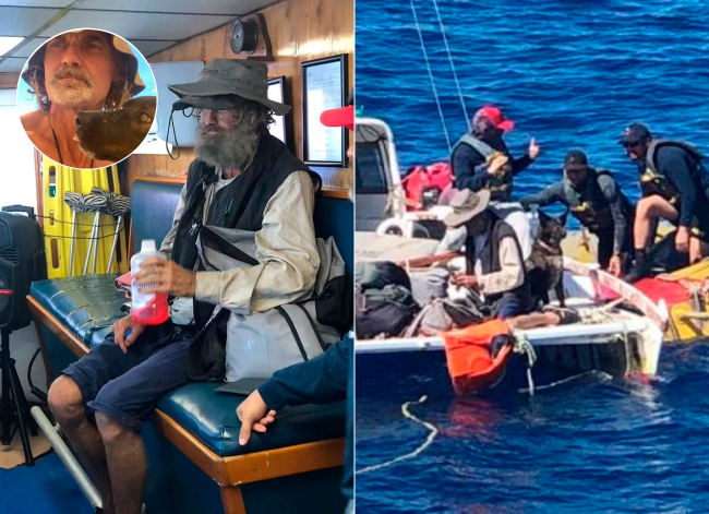 Marinero australiano sobrevivió dos meses en alta mar junto a su perra ...