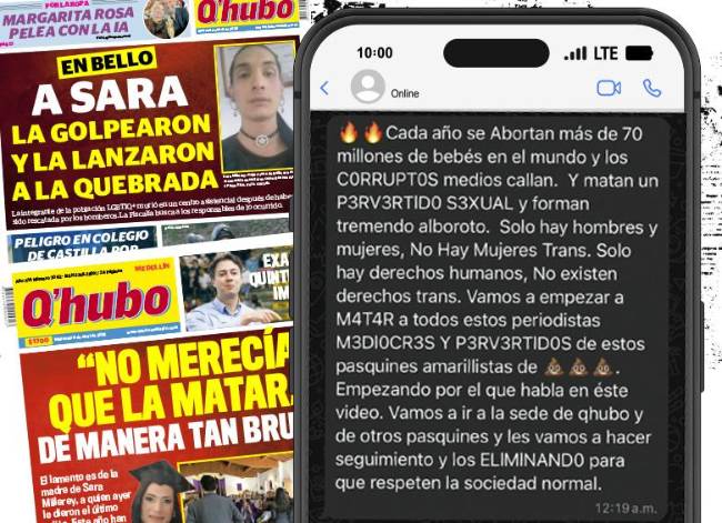 En el Grupo EL COLOMBIANO condenamos las amenazas hacia nuestro equipo ...