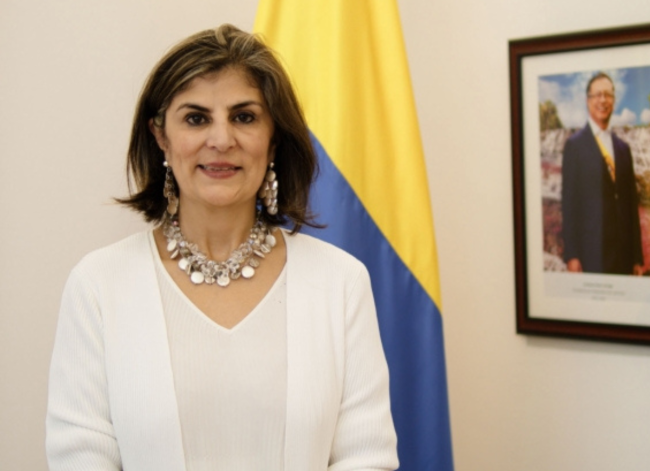 Histórico: La embajadora colombiana Laura Gil será la primera mujer ...