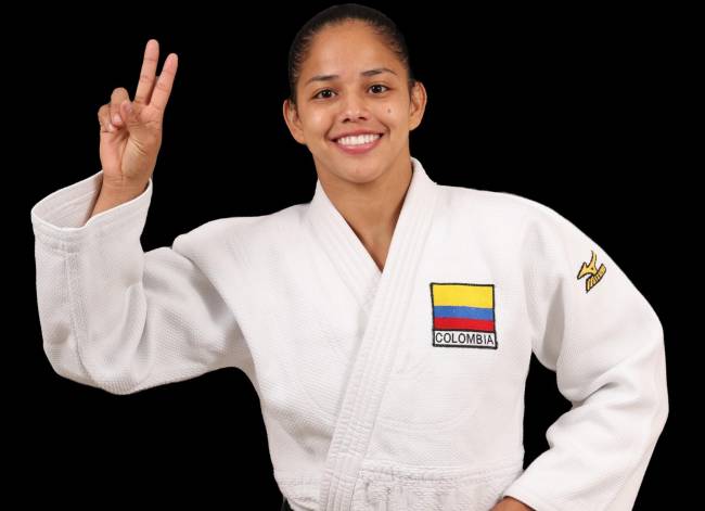 La judoca colombiana Erika Lasso apuntó hacia el éxito y se quedó con ...