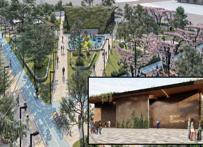 Así quedaría el nuevo parque que construirán en Sabaneta