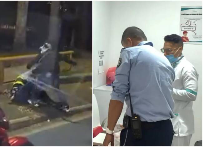 Video | Motociclista atacó brutalmente a agente de tránsito en un ...