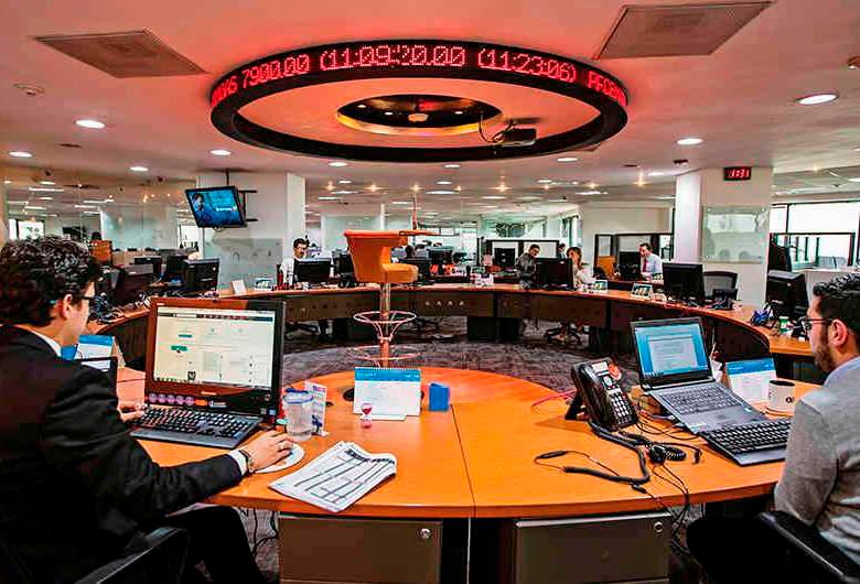 El índice Colcap, de las acciones de Colombia, llegó a su máximo de ...