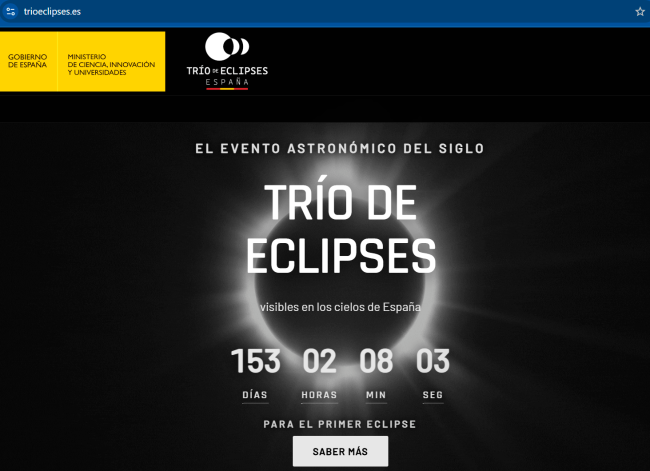 Los próximos tres eclipses solares ya tienen hasta página web, ¿por qué ...