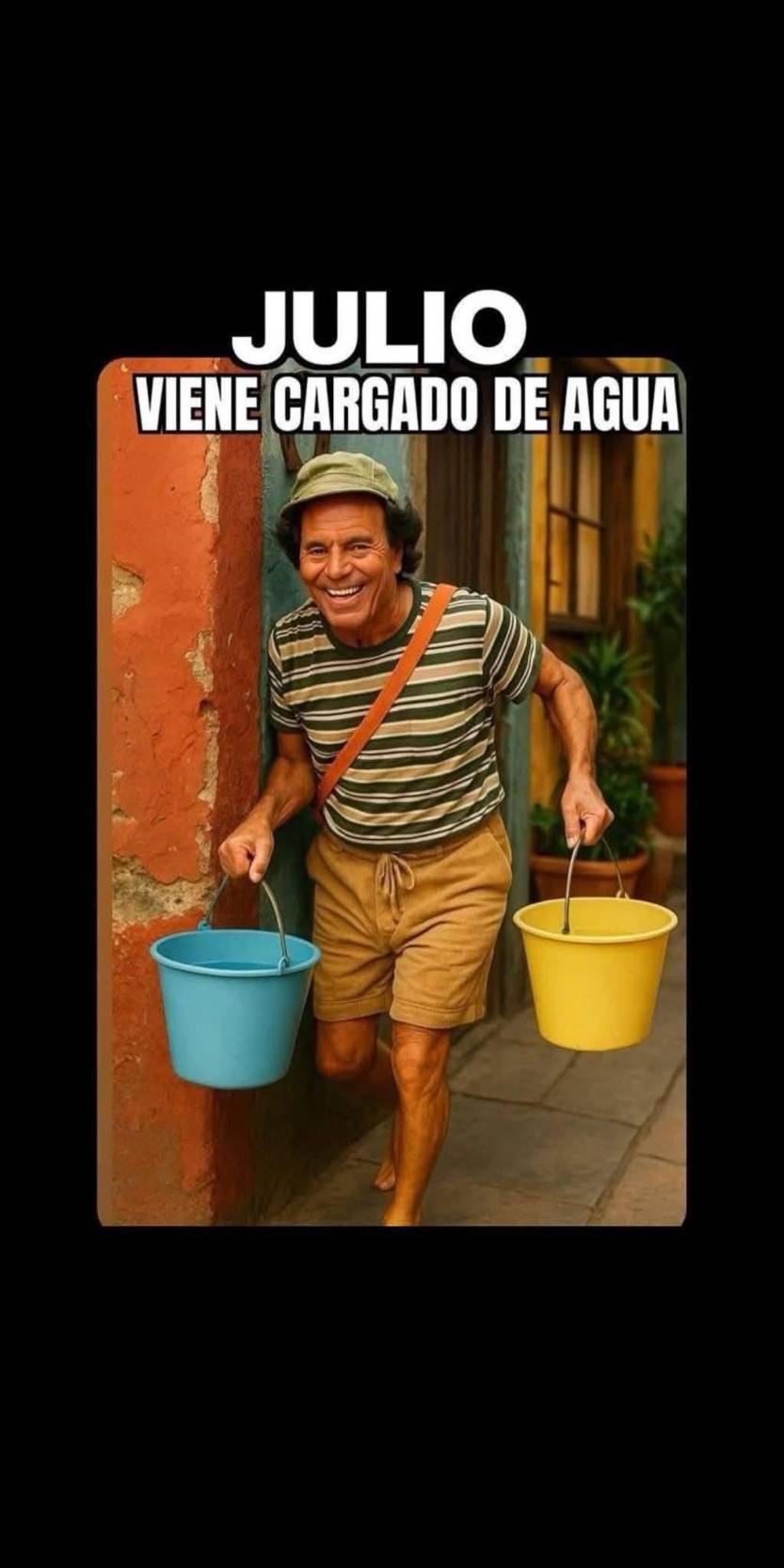 ¡Llegó julio y Julio Iglesias lo sabe! Así comienza la ola de memes en este mes