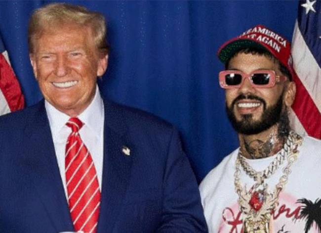 “El mejor presidente que el mundo ha visto”: Anuel AA mostró su apoyo a ...