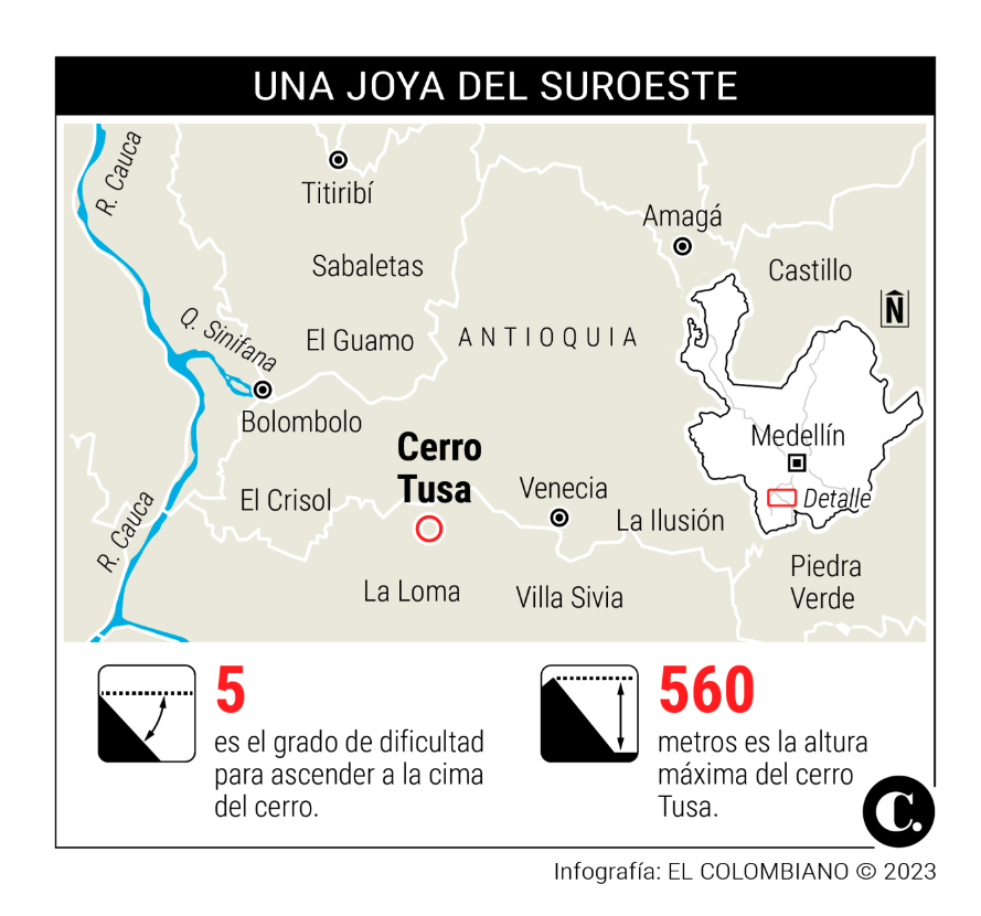 Entregan primera etapa del parque Cerro Tusa: cambiarán caminos de ...