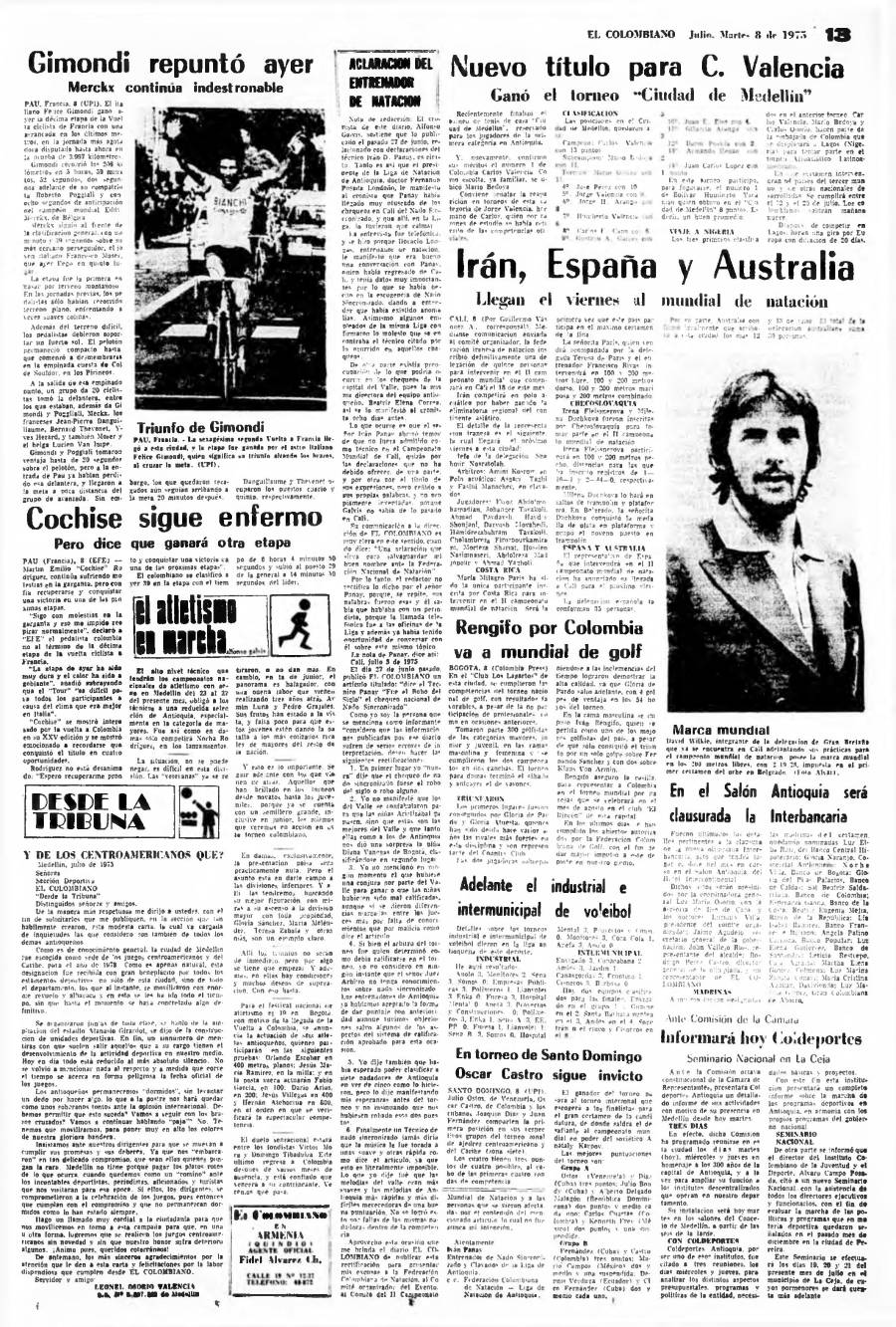 Hace 50 años, en el Tour, Cochise le dijo a Merckx que era mejor que él ...