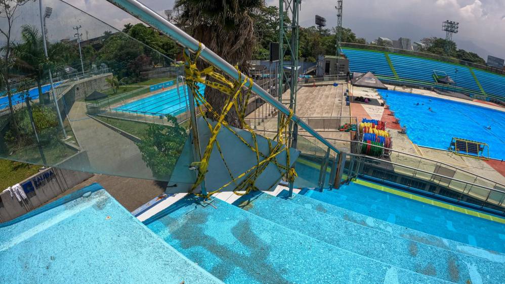 En imágenes | Piscinas del estadio Atanasio Girardot están ahogadas en el abandono