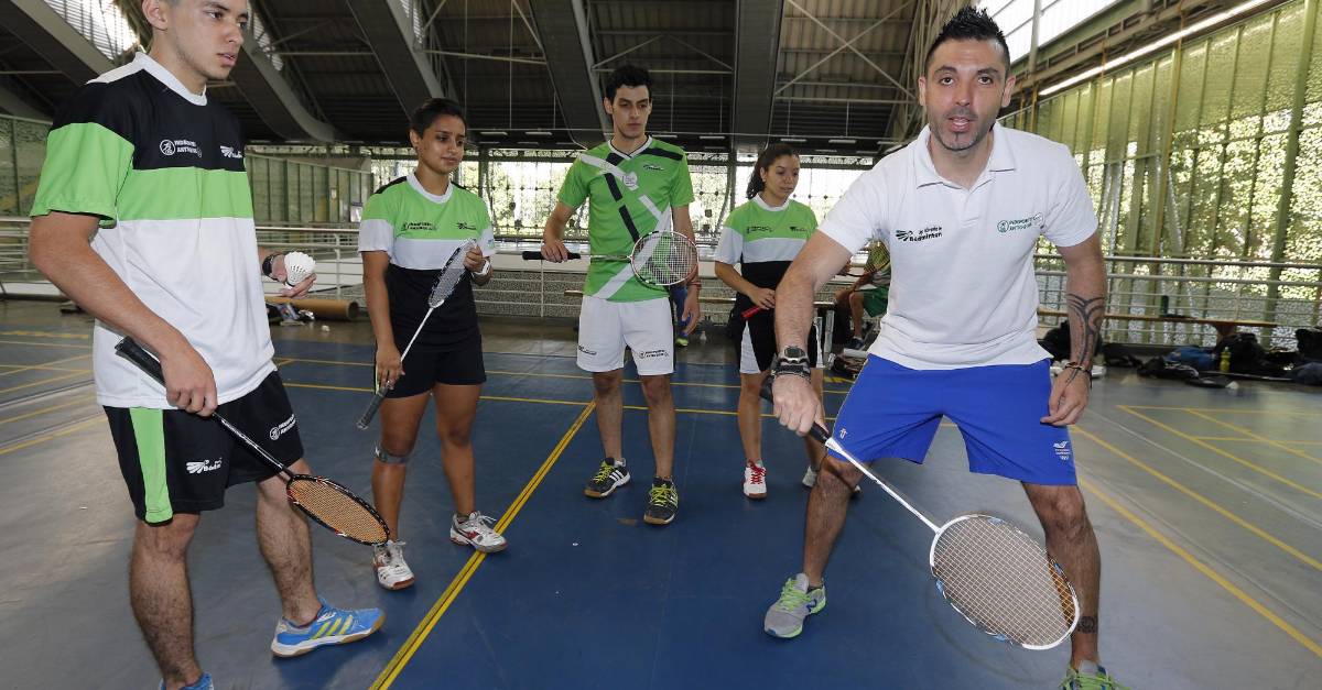 César, “tío” del bádminton paisa