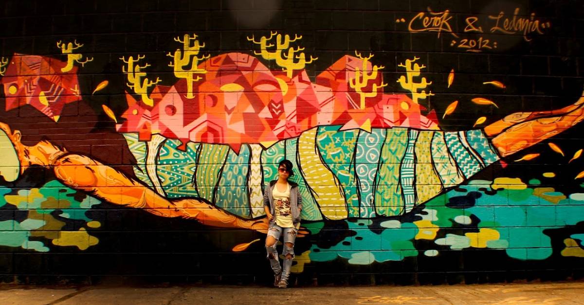 Ledania, la muralista que rompe paredes con pintura